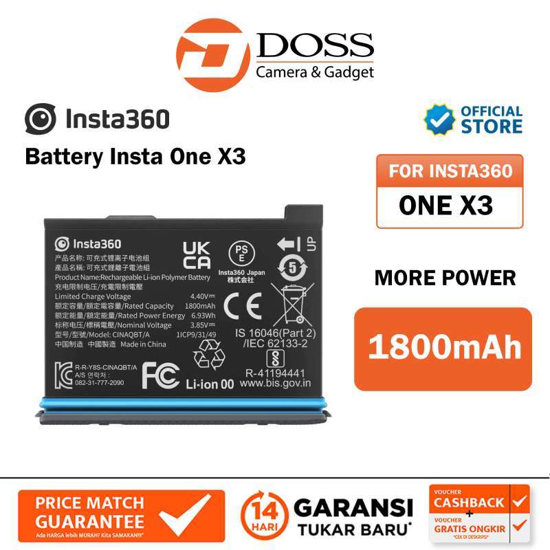 Jual Insta 360 One X3 Battery Original Murah - Harga Diskon Juli 2024 | Blibli