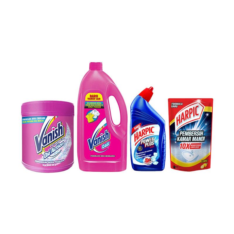 Jual Harpic Power [450 Ml] + Harpic Lime Bathroom [400 Ml] + Vanish ...
