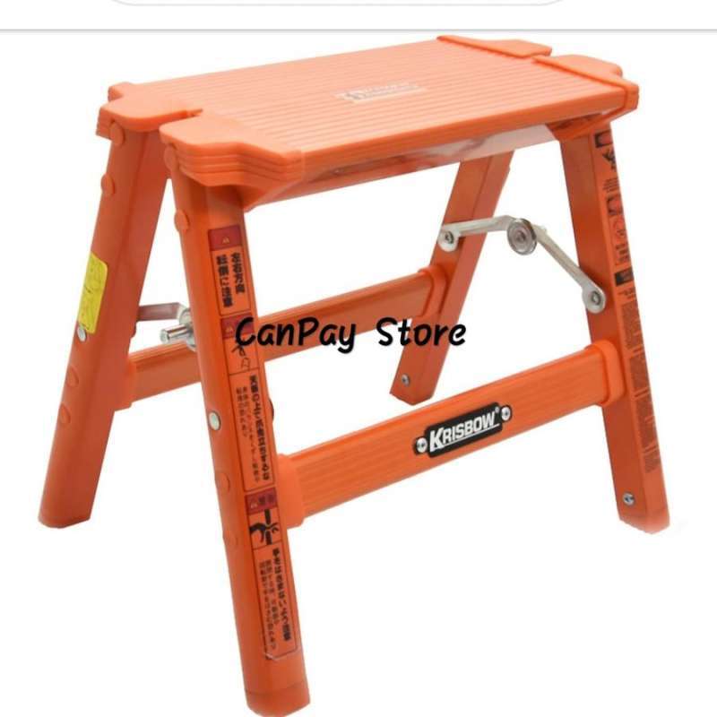 Jual Krisbow Tangga Aluminium 1 Step Tangga Mini Tangga Lipat - Orange ...