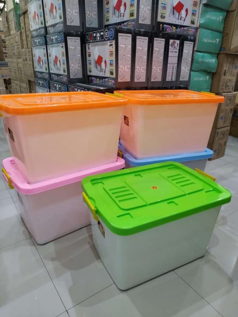 Jual Box Container ( Kotak Kontainer ) Plastik 130 Liter ( By Gojek ...