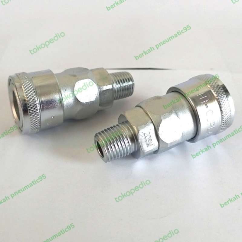 Promo Quick Coupler Coupling Angin 20 SM Nitto Kohki drat luar 1/4in ...