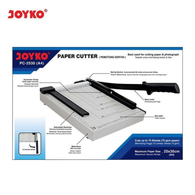 Jual Paper Cutter Pemotong Kertas Joyko Pc 2530 A4 Di Seller Master