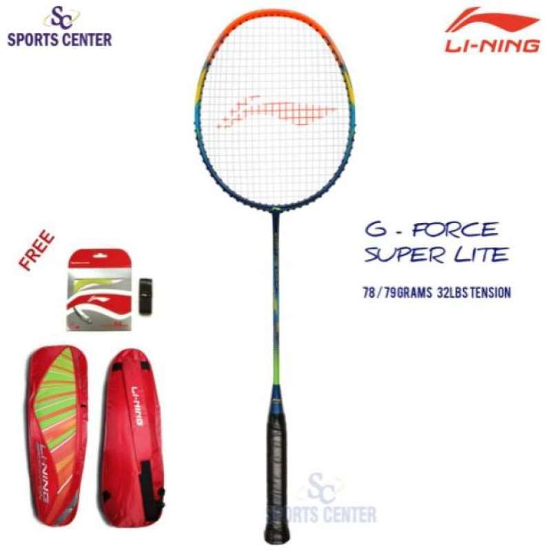Jual Li-Ning G-Force 3700 Super Lite 5U Combat Series Raket Badminton ...
