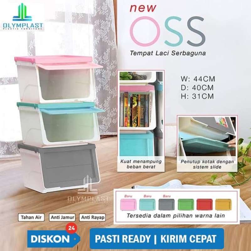 Promo Olymplast Storage Solution- Kotak Box Plastik / Rak Tempat ...