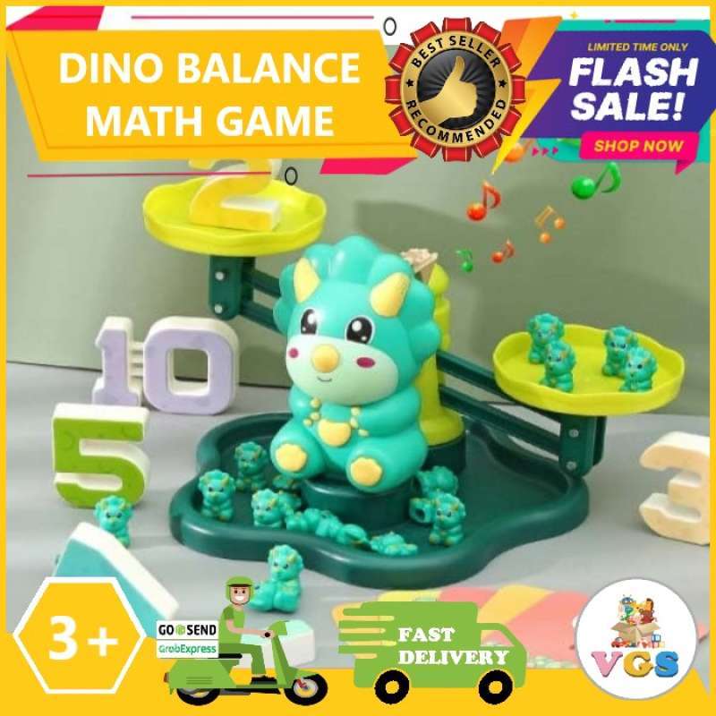 Promo Mainan Edukasi Berhitung Anak Dino Balance Math Game Diskon 31% ...