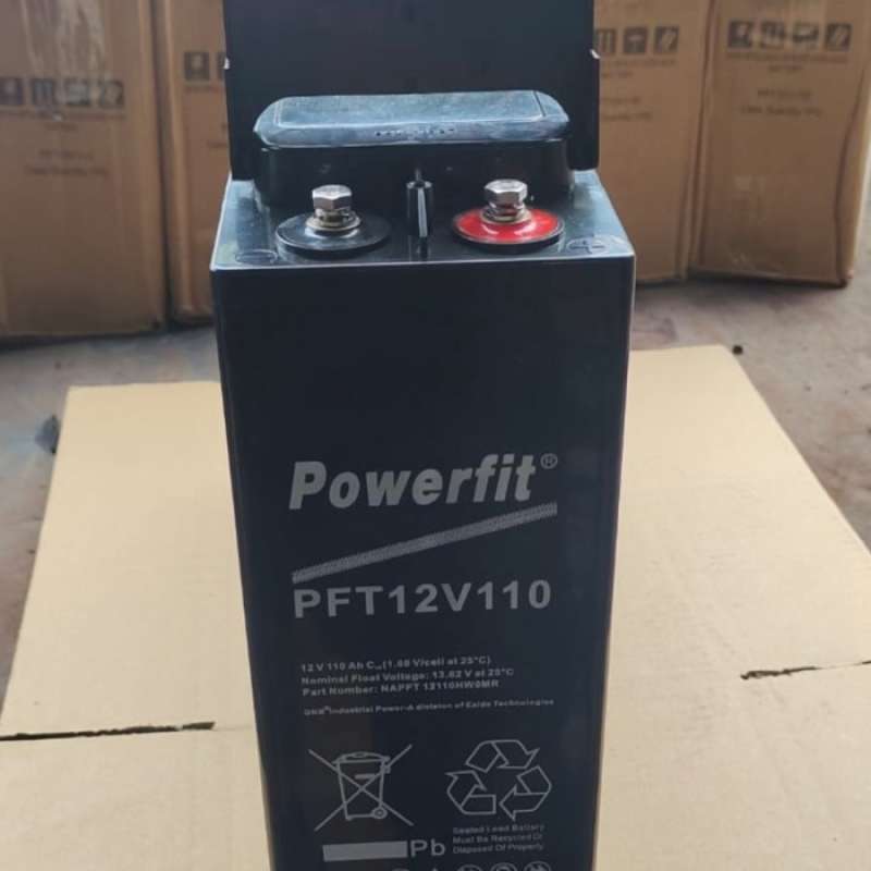 Promo battery VRLA merek powerfit 12v 110ah Diskon 23% di Seller Mihome ...