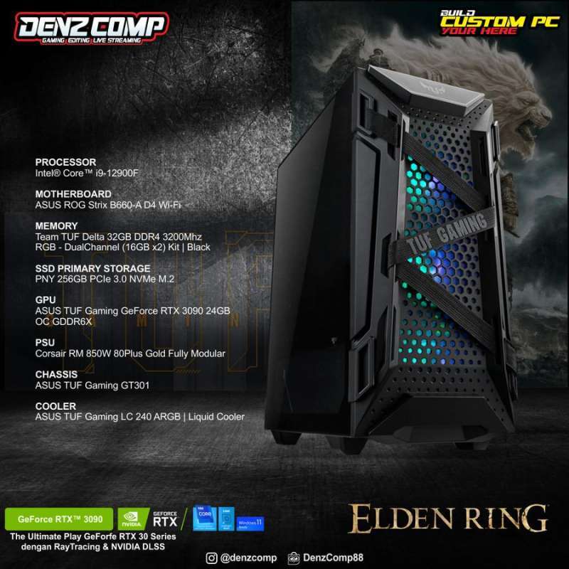 Jual ASUS TUF GAMING PC | i9-12900F|RTX 3090|32GB|NVMe|AiO|Mid 2022 di ...