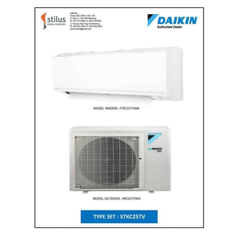 Jual Daikin Ftkc25tvm4 + Rkc25tvm4 (stkc25tv) Smile Inverter Ac [1 Pk ...
