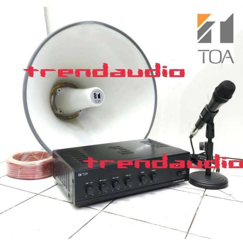 Jual SOUND SYSTEM TOA Paket Speaker Ampli + CORONG TOA Original di ...