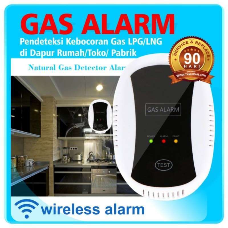 Jual Gas Alarm detector 433mhz pendeteksi kebocoran gas bisa berdiri ...