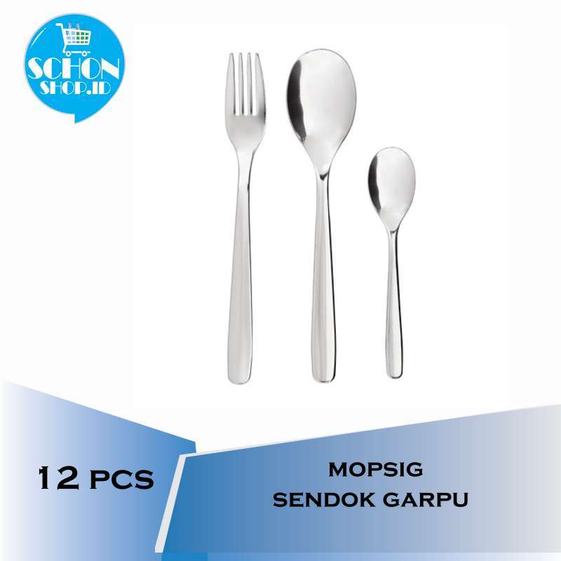 Promo IKEA Mopsig - Sendok Garpu Makan Set 12 pcs Diskon 30% di Seller ...