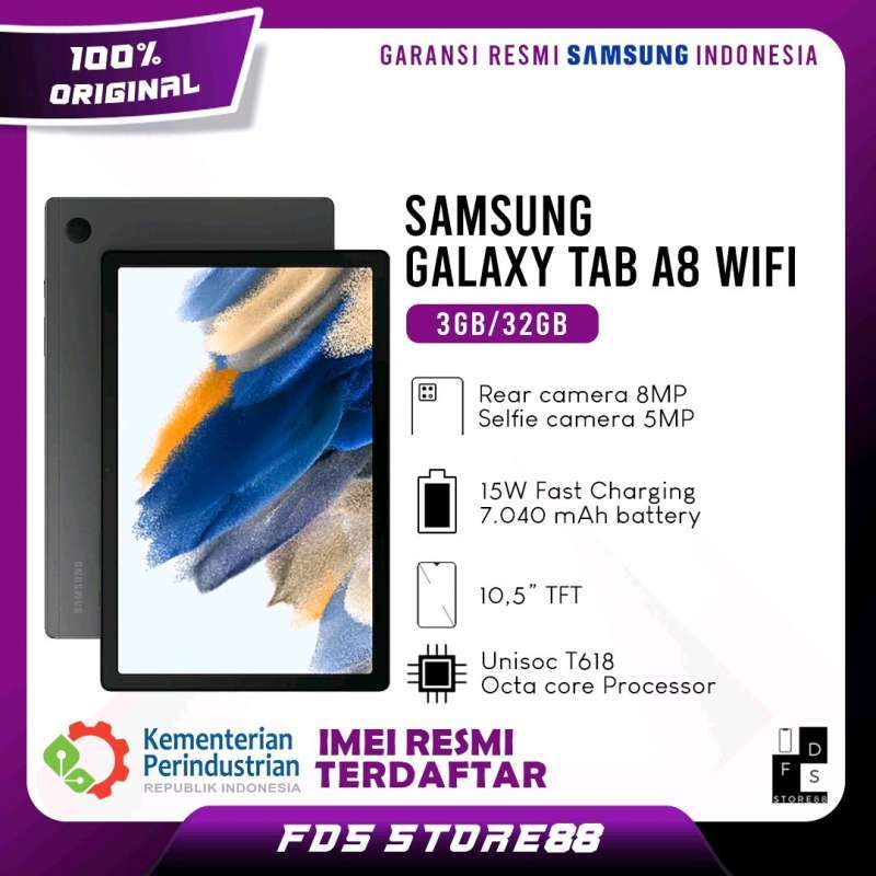 Promo Samsung Galaxy Tab A8 WIFI [3/32GB] Garansi Resmi SEIN Diskon 11% di Seller FdS Store88 ...