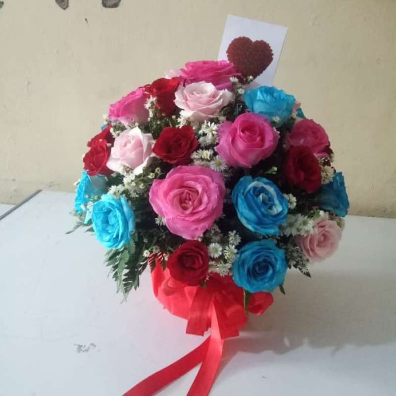 Promo Bunga Vas bunga rangkaian hadiah ulang tahun Diskon 33% di Seller ...