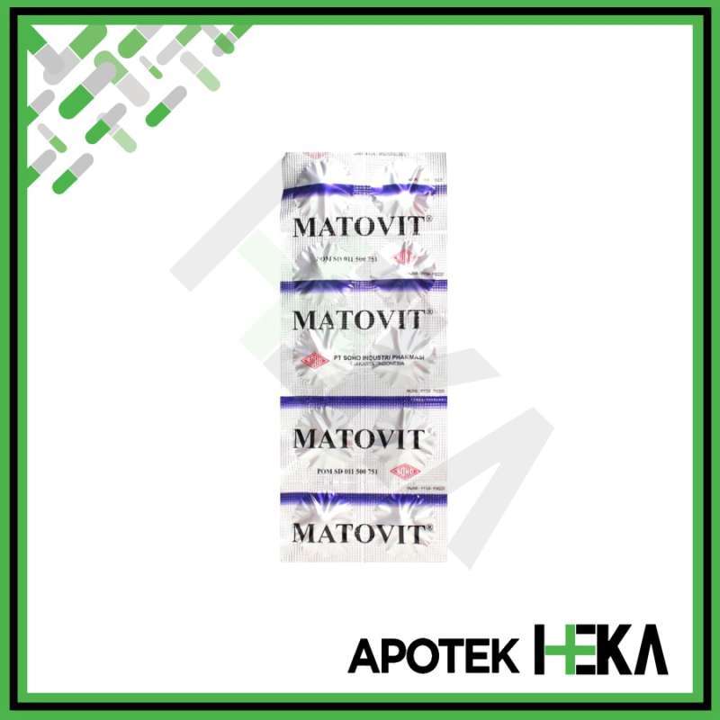 Jual Matovit Strip isi 10 Tablet - Suplemen Vitamin Mata di Seller ...