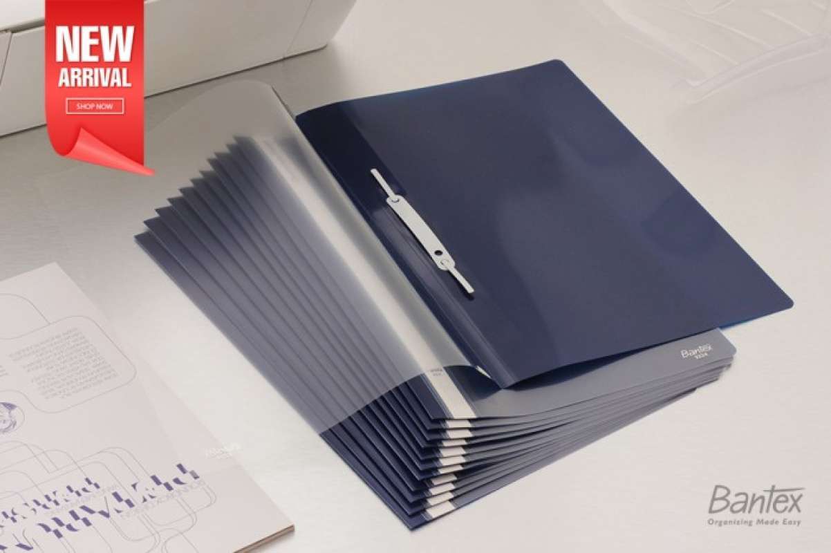 Jual 12 pcs Business File Folio Map Plastik Snel Hecter Bantex Blue ...