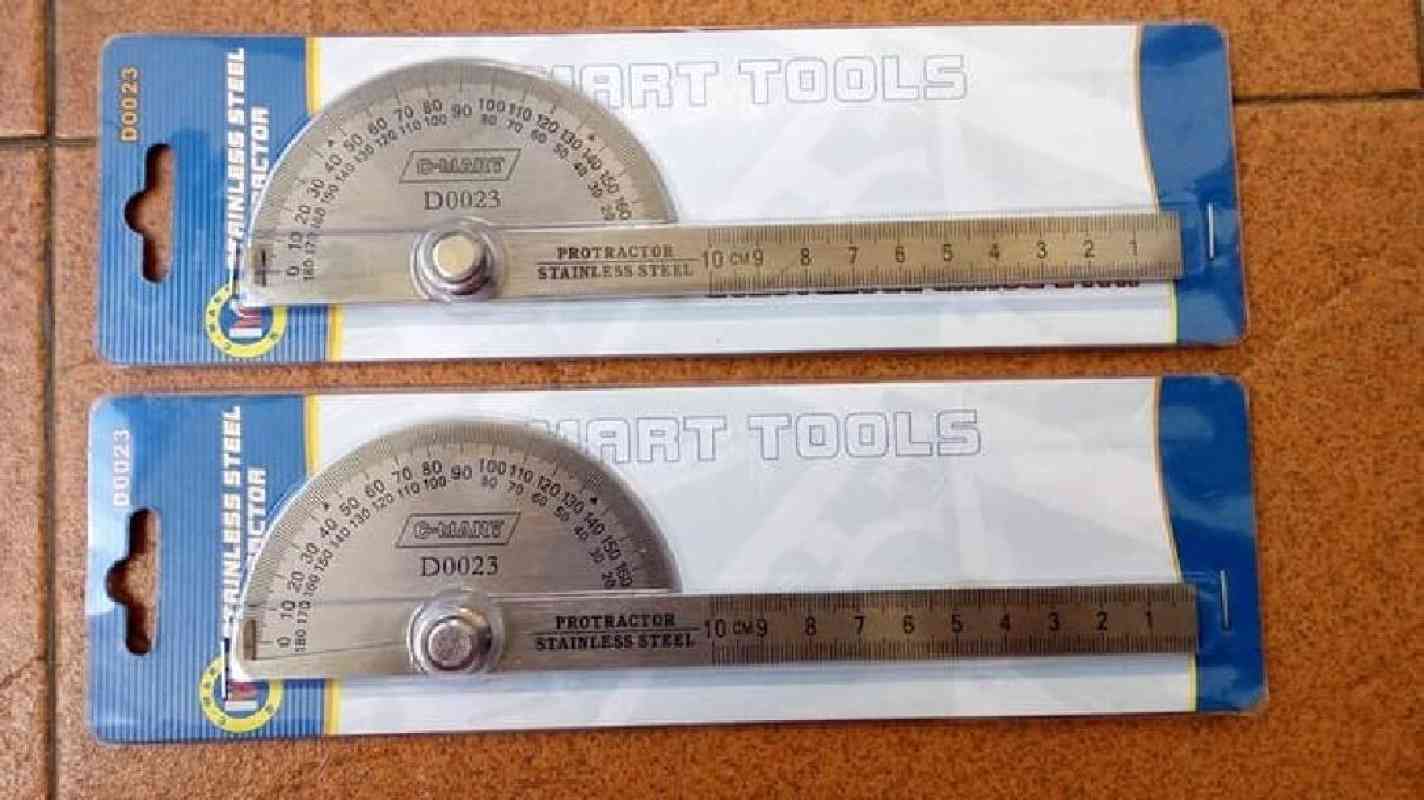 Jual Penggaris Busur Derajat Combi Stainless Protractor Alat Ukur Sudut ...