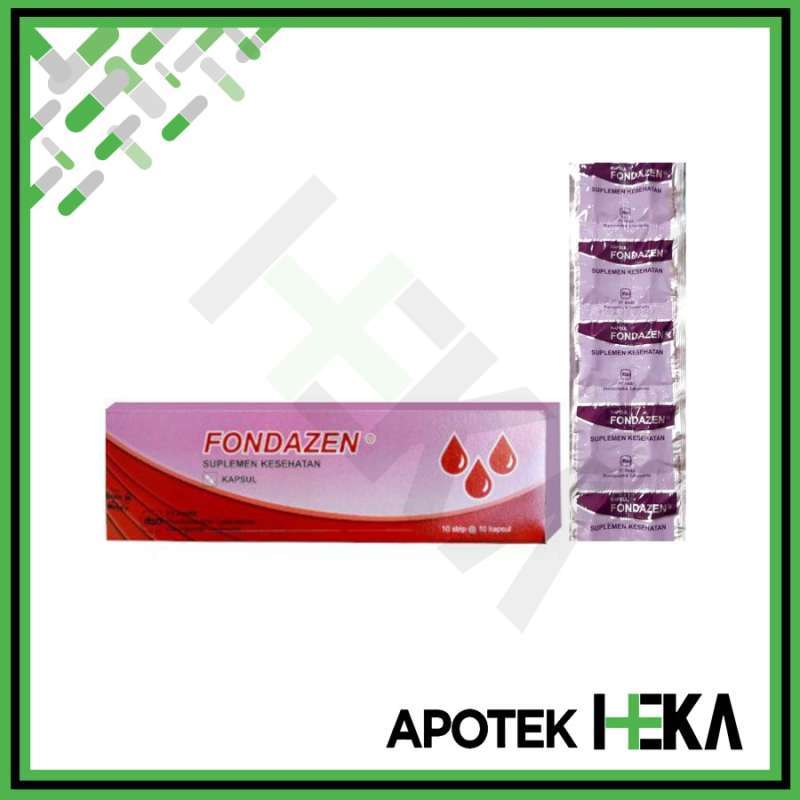 Jual Fondazen Kapsul Box Isi 10x10 Tablet - Suplemen Tambah Darah ...