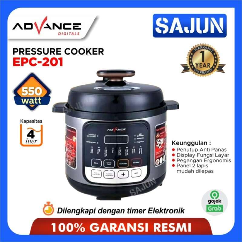 Jual Advance Electric Pressure Cooker Epc-201 Panci Presto 4 Liter ...