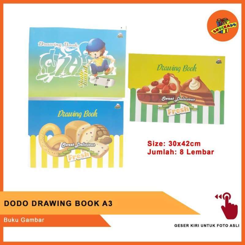 Jual MAKASSAR! DODO DRAWING BOOK A3 - Buku Gambar Anak di Seller Toko ...