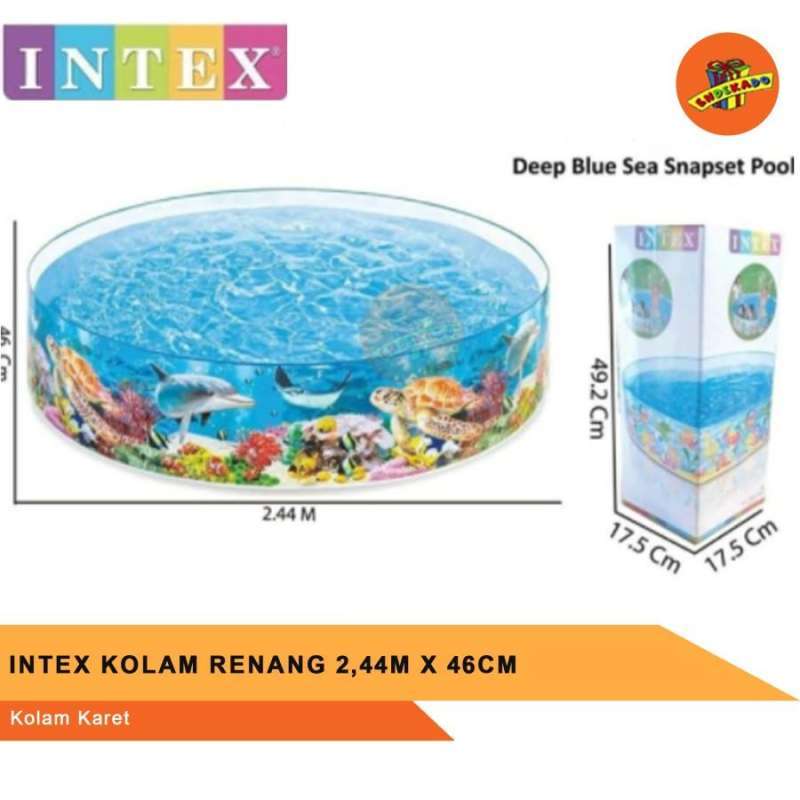 Jual INTEX KOLAM RENANG 2,44m x 46cm 58472 - Kolam Karet Makassar di Seller Toko Endekado ...