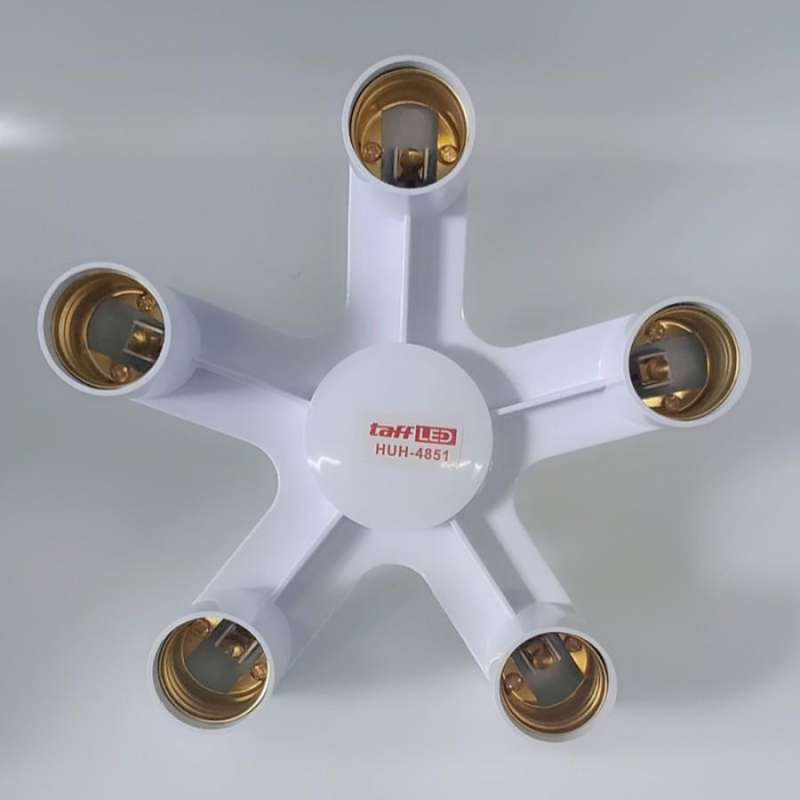 Jual Fitting E27 Cabang 5 Lampu Bohlam Studio Huh-4851 Socket Lima Lamp ...