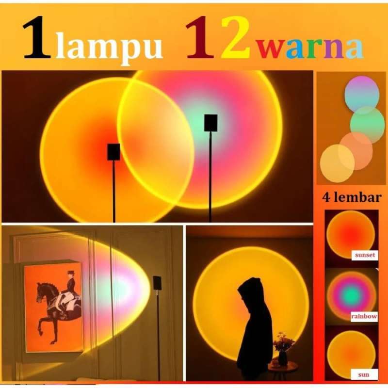 Jual Lampu Sunset Led / Lampu Background Studio / Lampu Meja / Lampu ...