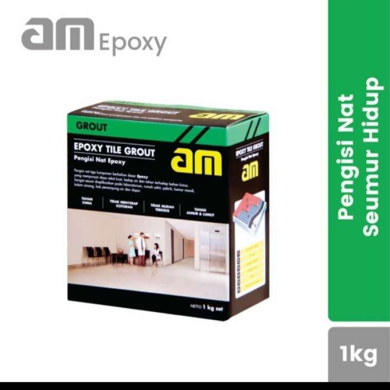 Promo Semen Nat Keramik Anti Asam, Jamur & Air Am Epoxy Tile Grout 1Kg ...