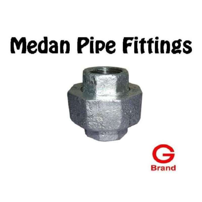 Jual Water Moer Galvanis Besi 2 drat BSPT (G) Union mur watermur di ...