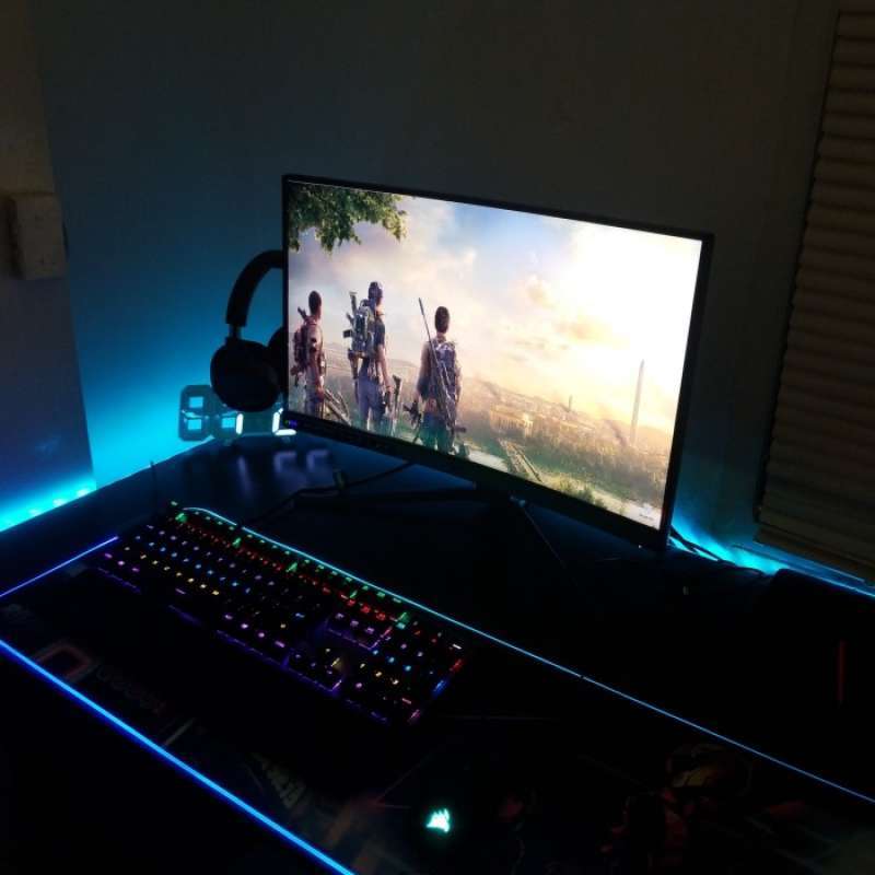 Promo Bardi Smart Led Strip Wifi Rgbww Lampu Meja Gaming Komputer ...