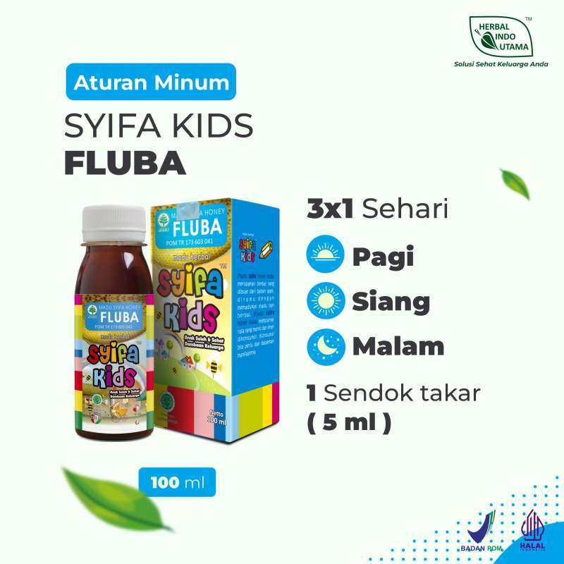 Jual Herbal Indo Utama - Madu Anak Syifakids Fluba Bantu Sembuhkan Flu ...