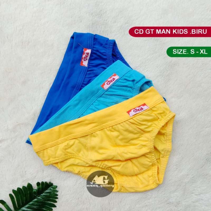 Promo [ Isi 3 ] Gt Man Kids Biru | Celana Dalam Gt Man Anak | Cd Gt Man ...