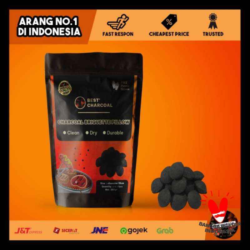 Jual Arang Briket Brongkol Bulat Batubara Batok Kelapa BBQ Barbekyu ...