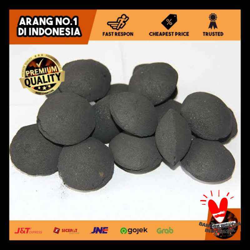 Jual Arang Briket Brongkol Bulat Batubara Batok Kelapa BBQ Barbekyu ...