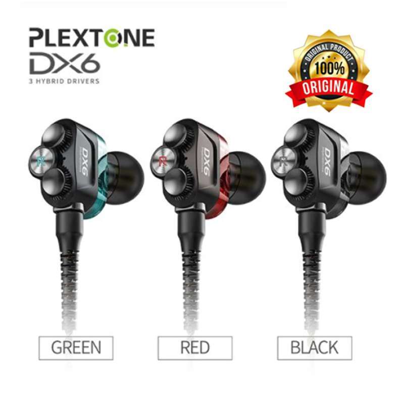 Jual Plextone DX6 Gaming Earphone With Mic 3 Hybrid Driver - BLACK di Seller PurpleFish - Tegal ...