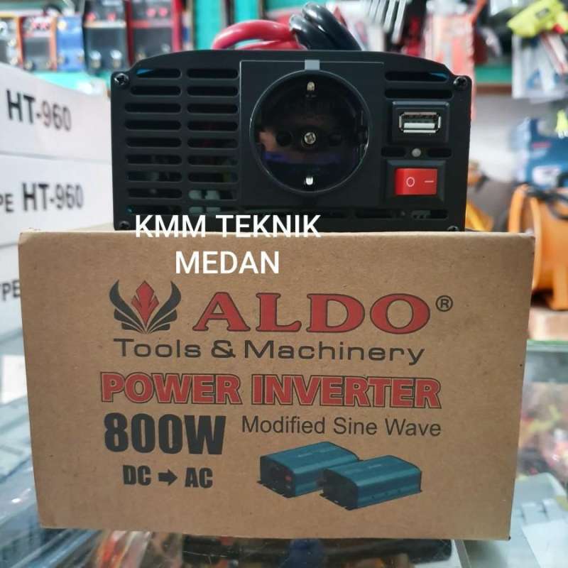 Jual INVERTER PERUBAH ARUS DC AKI KE AC RUMAH 800 WATT MURNI TRAFO 12 ...