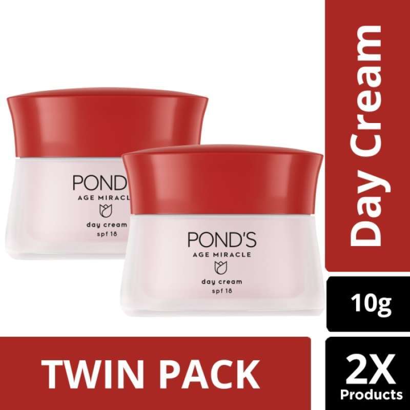 Jual Ponds Age Miracle Retinol Day Cream Youthful Glow 10G - Twin Pack ...