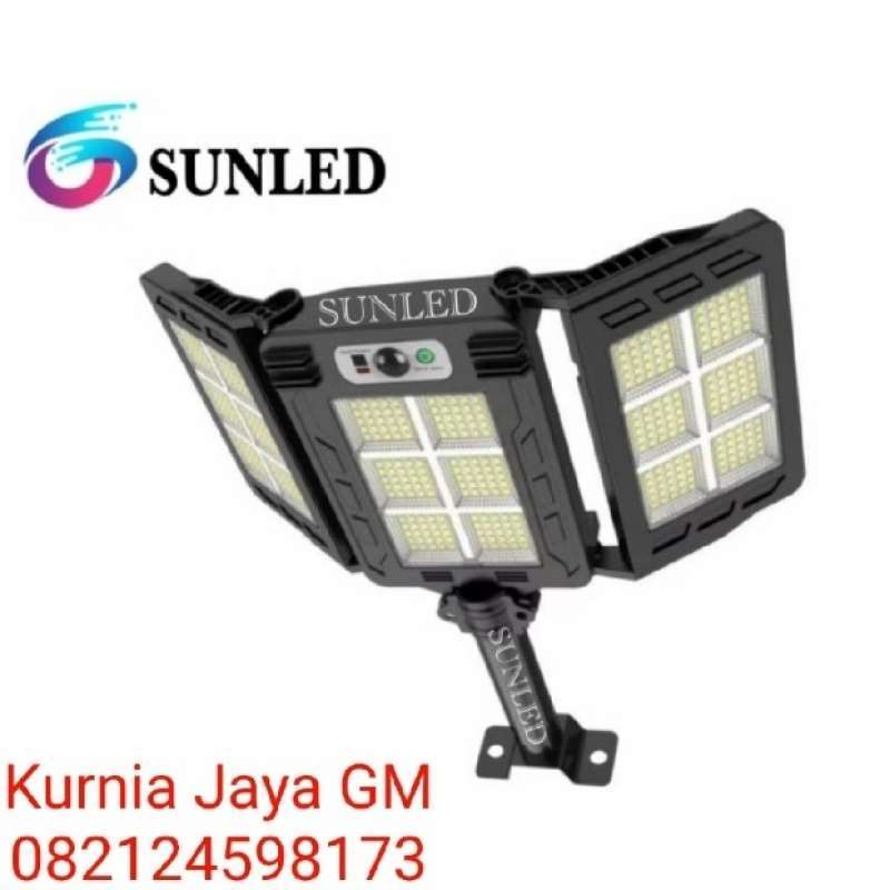 Jual Lampu Taman PJU LED Solar Panel SUNLED 8010 Remote Set 300watt ...