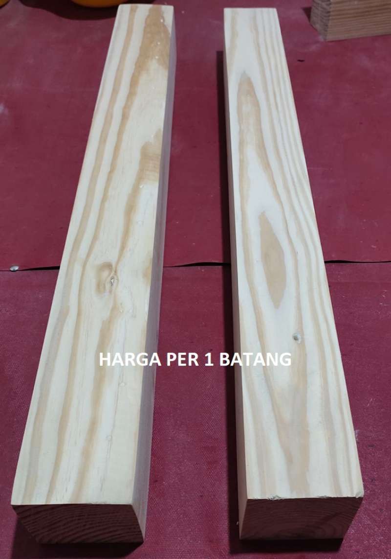 Jual BALOK KAYU, BALOK JATI BELANDA 70X4X4CM SUDAH DIAMPLAS HALUS di ...