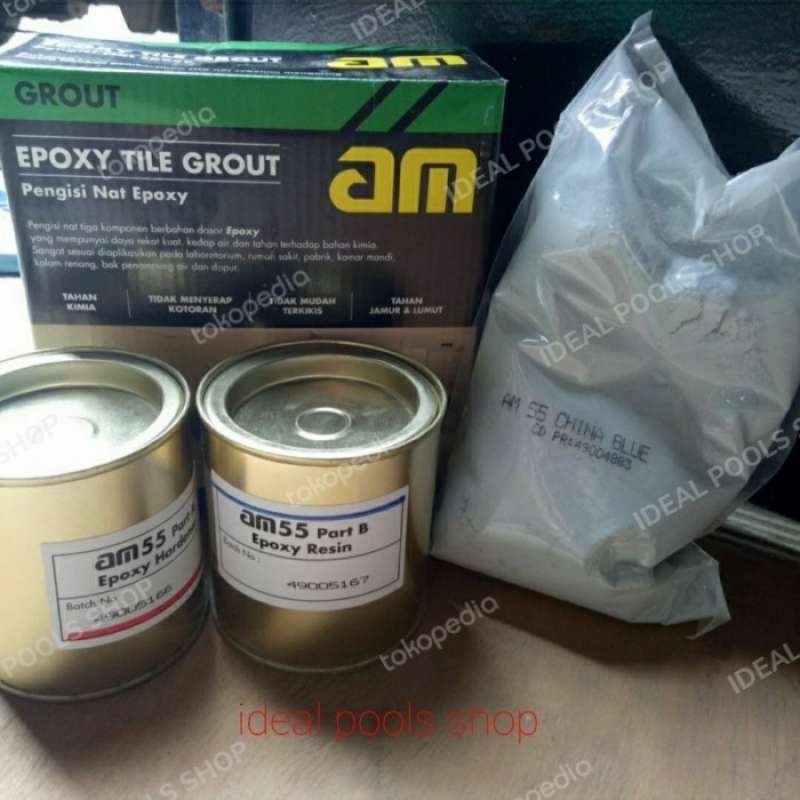 Promo E Poxy Tile Grout Am 55 Semen Nat Kolam Renang China Blue Kemasan ...