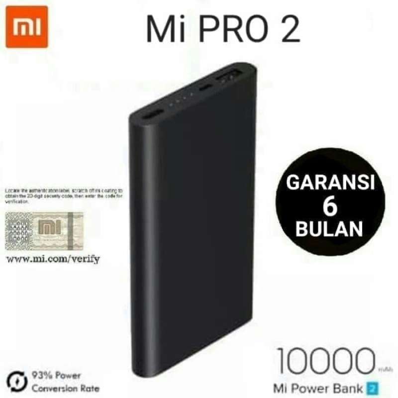 Promo PowerBank 10000mAh Power Bank Mi Pro 2 10000 mAh Fast Charging ...