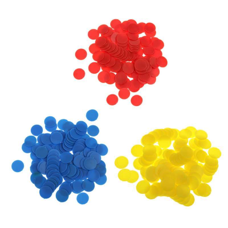 Jual 300x Opaque Plastic Board Game Counters Tiddly Winks Numeracy ...