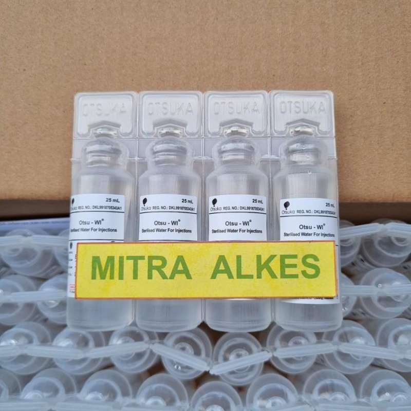 Jual Wfi 25 Ml Otsu. Water For Injection 25 Ml Otsu. Aquades. Aqua Bides Di Seller Mitra Alkes ...