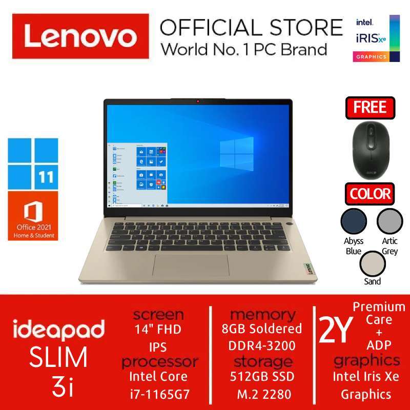 Jual Lenovo Ideapad Slim I Wid Xid Yid Core I G Gb Gb Ssd Win Home Ohs