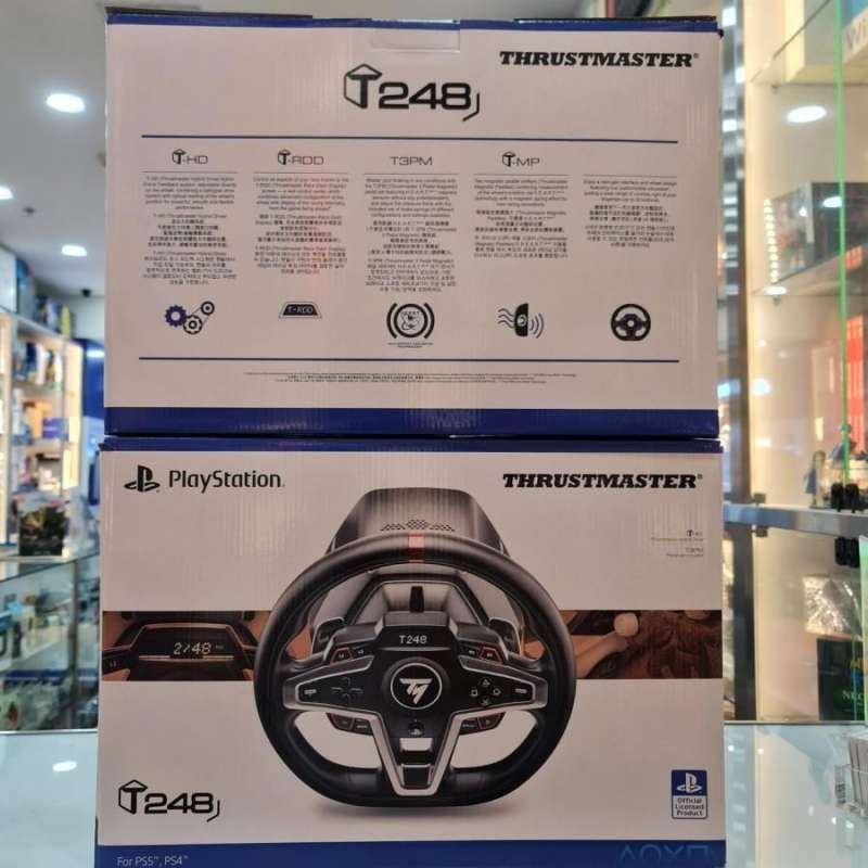 Jual Thrustmaster T248 Steering Wheel Pc Ps4 Ps5 With 3 Pedals Stir T ...