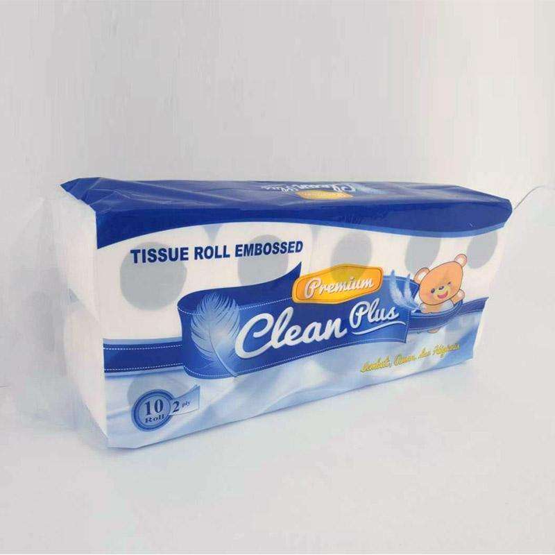 Jual Smg/jog/solo - Clean Plus Toilet Tissue Roll Emboss [10 Rolls] Di ...