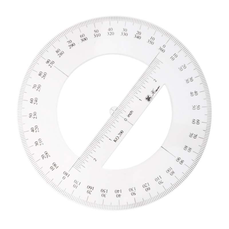 Promo AcrylicRound 360 Degree Protractor Angle Measure Tool Ruler ...