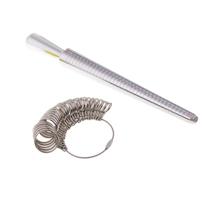 Promo 2pcs Finger Measure Tool Ring Sizer Repair Design Supply Sizer ...