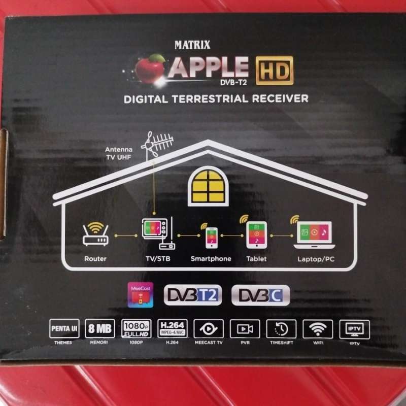 Jual Set Top Box Matrix Apple Dvb T2 Matrix Merah Di Seller Bintang ...
