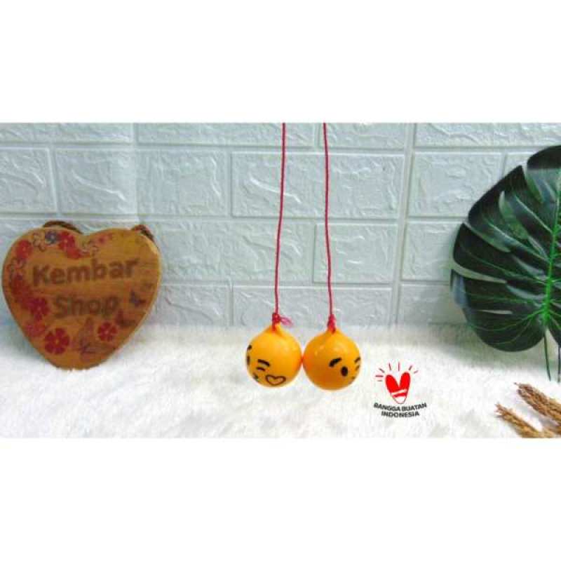 Jual Lato-emoji Mainan Viral! Latto Smile Lato Lato Neon Etek Etek Tek ...
