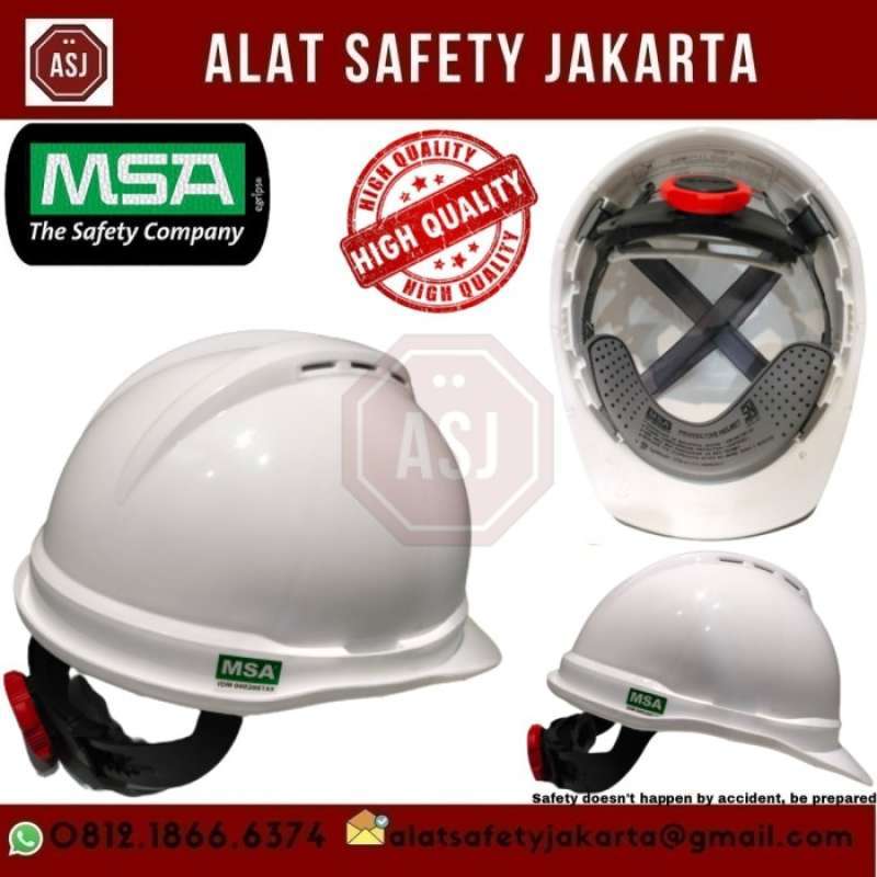 Jual Helm Proyek MSA Vented Inner Fas Trac / Safety Helmet MSA Vented ...
